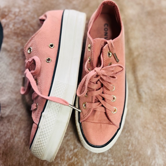 Converse | Shoes | Pastel Pink Platform Low Top Converse Punk Boho ...